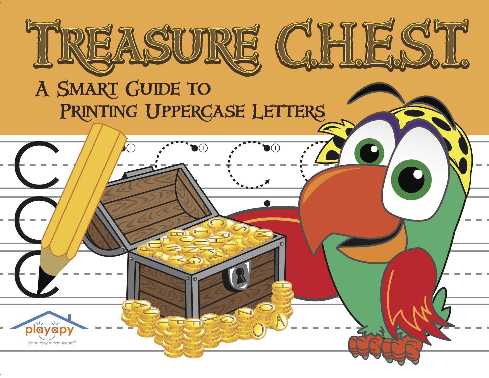 Treasure C H E S T A Smart Guide To Printing Uppercase Letters Treasure C H E S T A Smart Guide To Printing Uppercase Letters